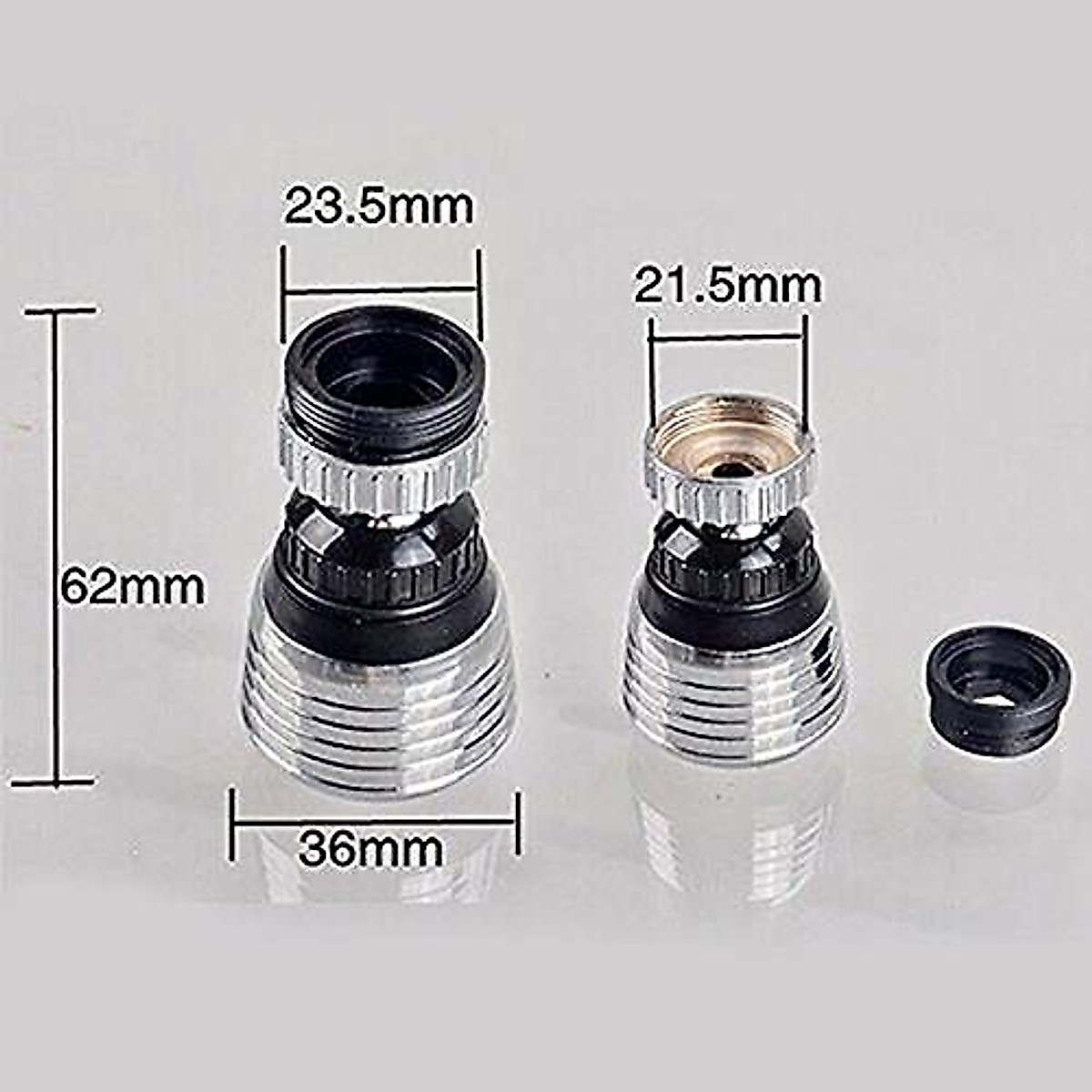 LRRH 360 Rotate Swivel Water Saving Tap Aerator Diffuser Faucet Nozzle Filter Adapter #0028/4