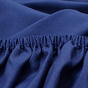 CaSaJa Microfiber 3 Pack Mini Portable Crib Sheets, Pack N Play Sheets with Comfy Napping Surface for Baby, Silky Soft Breathable Safe Playard Playpen Sheets Set, Fits 24" x 38", Navy + Black + Grey