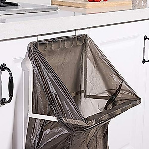 DT Hanging Trash Garbage Bag Holder for Kitchen Cupboard Fit for Different Size Plastic Bag