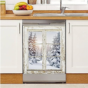 Dishwasher Magnet Cover Excellent Landscape Carpathian Mountains Ukraine Europe Beauty World Magnetic Refrigerator Stickers Decorative Appliance Cover Fridge Panels Metal Door Garage 23x26in