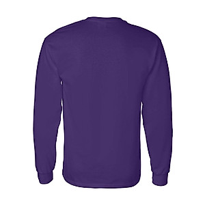 Gildan Long Sleeve Heavy Cotton T-Shirt(Purple