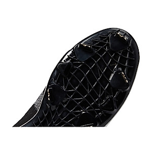 Mizuno Men's Dominant 4 MID Baseball Shoe, Black-White, 11.5