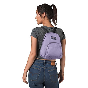 JanSport Half Pint Mini Backpack - Ideal Day Bag for Travel, Pastel Lilac