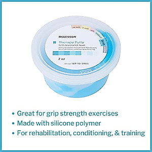 McKesson Therapy Putty - Firm Resistance for Fingers, Hands, and Wrist – Exercise Rehabilitation Occupational Therapy Tool -2 oz, 1 Count