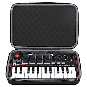 XANAD Hard Protective Case for Akai Professional MPK Mini MKII & MK3 & MPK Mini Play | 25-Key Ultra-Portable USB MIDI Drum Pad & Keyboard Controller