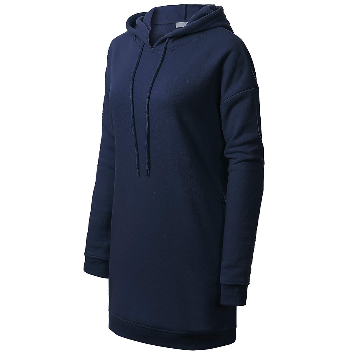 Design by Olivia Women's Casual Oversized Fleece Hoodie Sweatshirts Loose Pullover Tunic Fall Outfits S~3X Navy Blue ML