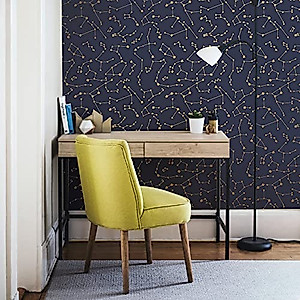 Novogratz x Tempaper Navy Constellations Removable Peel and Stick Wallpaper, 20.5 in X 16.5 ft, Made in the USA
