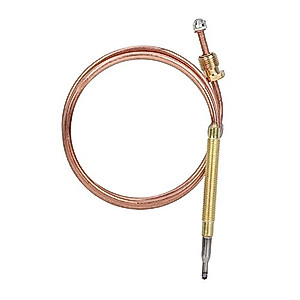 Oumefar Patio Heater Thermocouple Universal Thermocouple for Gas Fireplace Fire Pit Thermocouple Failure Safety Control Valve Kit BBQ Grill Fire Pit Heater 600mm