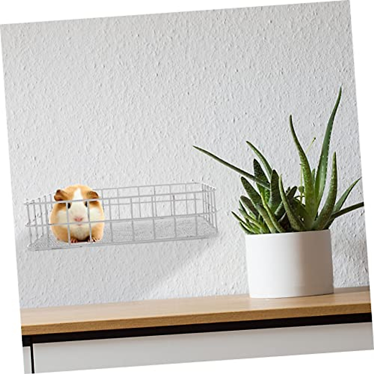 Hamster Platform Small Animal Cages Squirrel Toys Pet Toys Small Animal Habitat Ferret Hammock Hamster Ladder Hamster Supplies Iron Chinchilla Toy Decorative Chinchilla Toy White