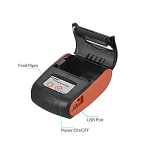 Bobique GOOJPRT PT-210 Portable Thermal Printer Handheld 58mm Receipt Printer for Retail Stores Restaurants Factories Logistics