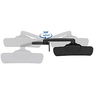 Mount-It! Monitor Document Holder Clip - Paper and Copy Holder Attachment for Typing with 3M Adhesive Sticker, Swivel 360 Degrees, Left and Right Side Mounting (MI-9005)