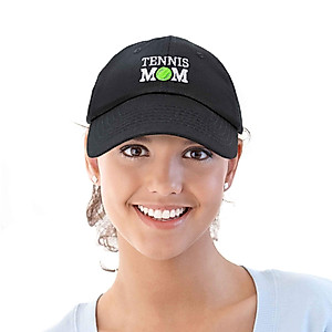 DALIX Premium Cap Tennis Mom Hat for Women Hats and Caps in Black