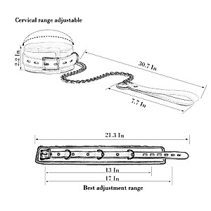 NouAn PU Leather Choker Collar Necklace for Women Adjustable and Detachable of Pet Collar,Black,Pink,Red