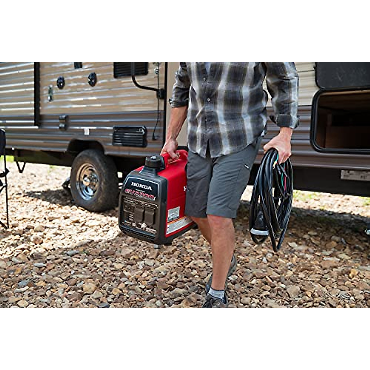 Honda EU2200ITAN1 2200-Watt 120-Volt Companion Super Quiet Portable Inverter Generator with CO-Minder - 49-State