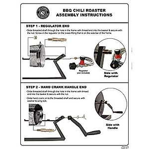 Santa Barbara Chili Roaster CRBBQ-Kit 5 Burner Hatch Chile Roaster Propane Roaster Drum, Regulator & Apron Kit