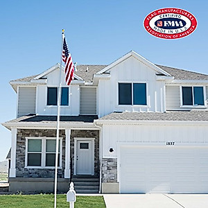 American Flag - 100% Made in the USA - 4' x 6' ft - Perma-Nyl Sewn Nylon with Grommets - Durable, and Patriotic - For Gardens, Homes, Patios and Cars – By Valley Forge Flag