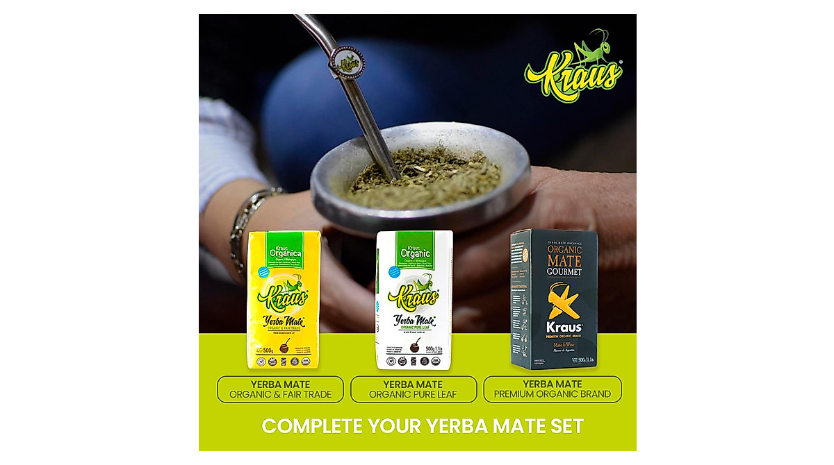 KRAUS Organic Yerba Mate - Pure, Unsomked Flavor