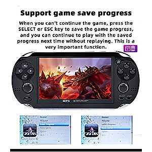CZT 4.3 inch 8GB Double Joystick Handheld Game Console Build in 2000 Games Video Game Console Support Multiple simulators Portable Games MP4 Player TV Out