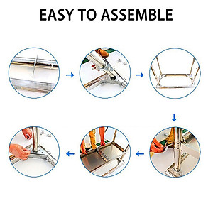 Open Base Table - 24x20x31 Inches Single Layer Stainless Steel Work Prep Table | Kitchen Furniture Anti-Rust for Cafeterias, Clean Rooms, Hotels, Hospitals