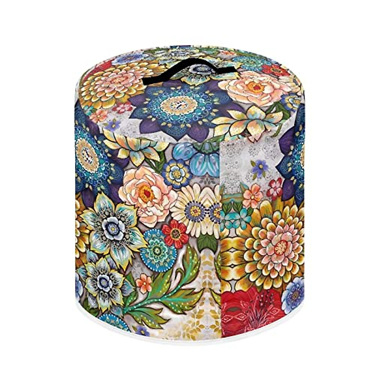 Tutolipy Flower Print Pressure Cooker Cover Dust Cover for Rice Cooker,Bread Cooker,Air Fryer,Durable and Washable,Dust Proof for Electric Appliance