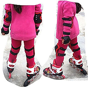 Kids helmet and Knee Pads Elbow Pads Kids Skateboarding Protective Gear Set Roller Skate Scooter Cycling BMX Bike Riding Helmet and Pads with carry bag