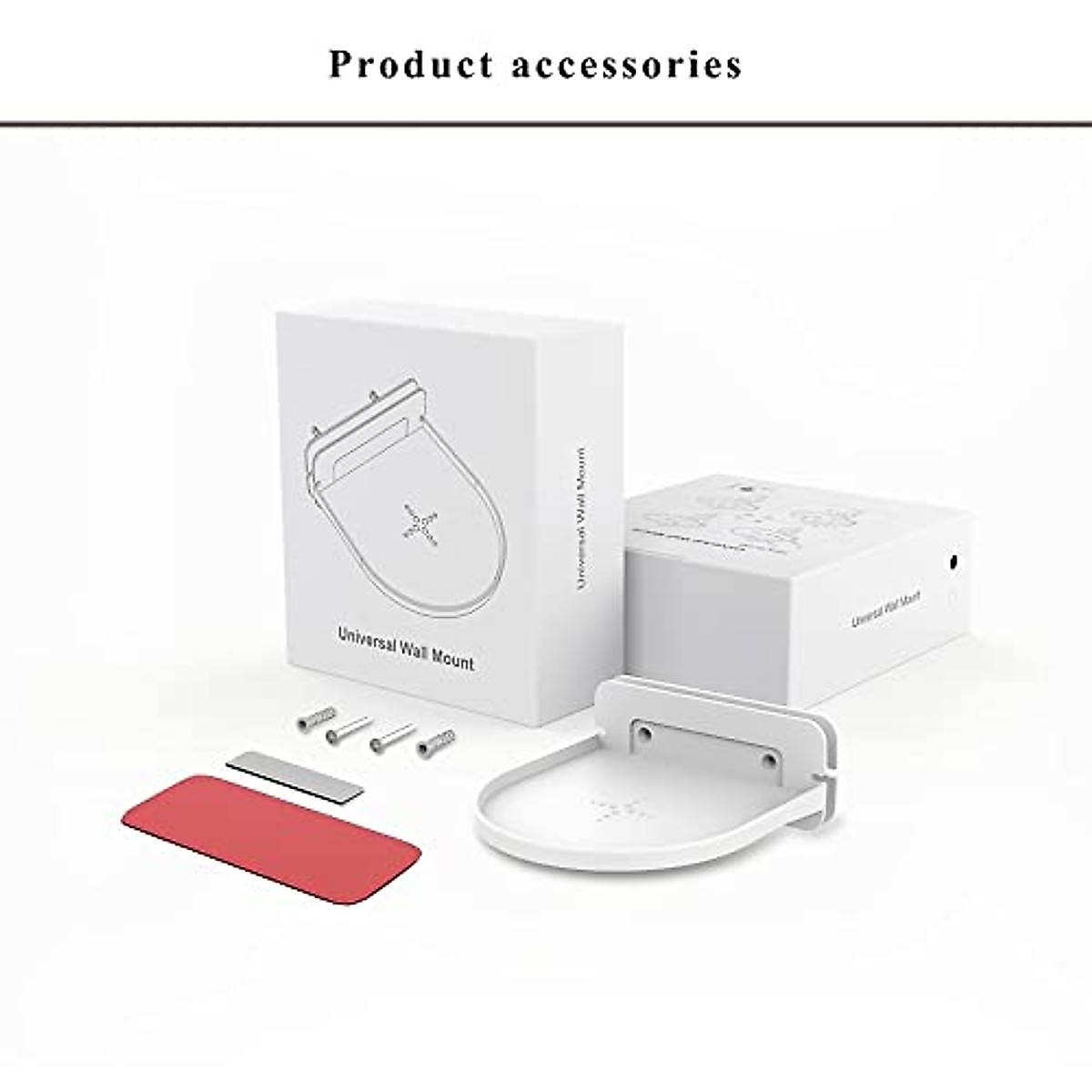 Router Wall Mount Bracket Stand Holder for Home Mesh WiFi System Support for Tenda Nova Linksys Velop TP-Link D-Link for Google Nest WiFi Router (White)