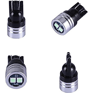 iBrightstar Extremely Bright 3030 Chipsets 168 175 194 2825 W5W T10 Wedge LED Bulbs for License Plate Interior Map Dome Trunk Lights, Ice Blue