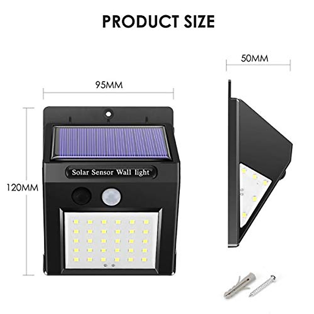 Yolispa 30LED / 40LED 3 Sides PIR Motion Sensor Solar Wall Light Outdoor Garden Lamp0 3 Sides Solar ed Wall Light Solar Wall PIR Motion Sensor PIR Motion Sensor 3 Sides Solar ed Wall Light Solar