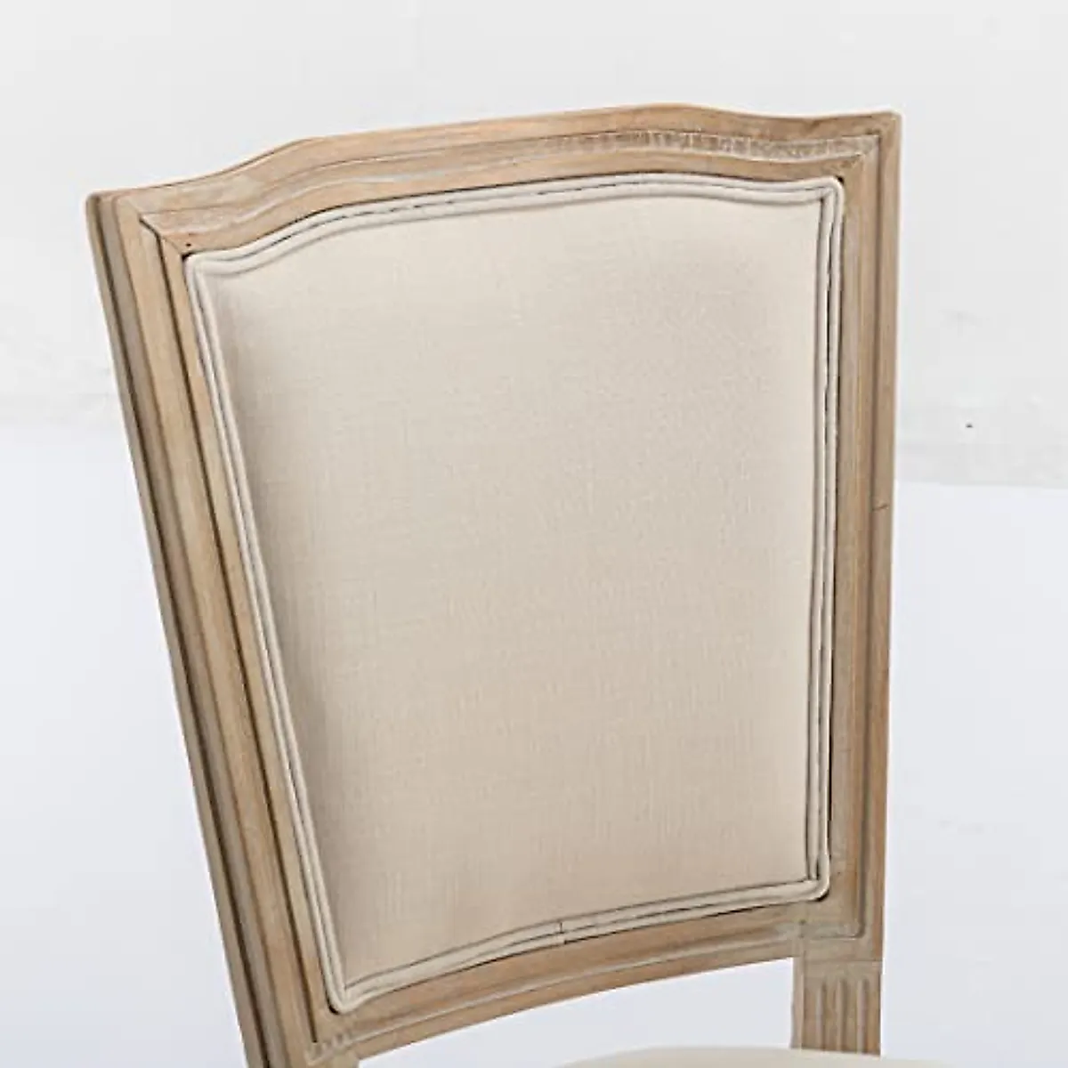 Royard Oaktree French-Style Dining Chairs Set of 2 Farmhouse Upholstered Armless Accent Side Chairs with Solid Wood Leg for Dining Room Bedroom Kitchen Restaurant