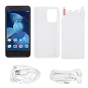 Unlocked Cell Phone, 5" Full HD Unlocked Smartphone 2GB RAM 32GB ROM Dual Card Dual Standby Mobile Phone for Android, Facial Recognition, 2200mAh Battery(Rose Red)