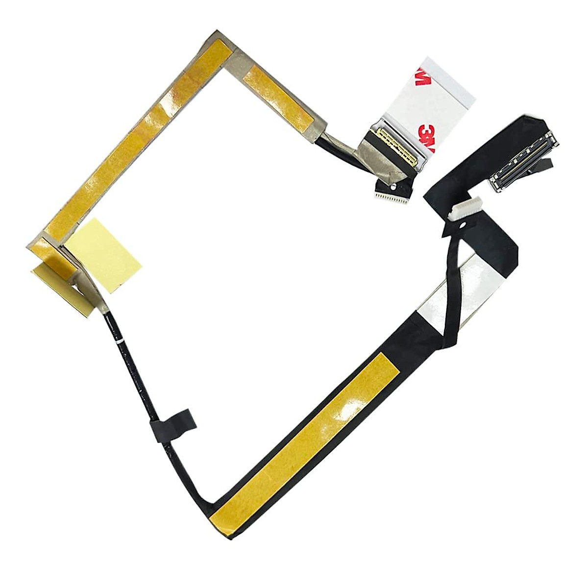 Gintai Laptop 30PIN 60HZ EDP FHD LCD Cable LED LVDS Video Screen Line Display Flex Cable Wire Replacement for DELL Alienware Area 51m R1 R2 DDQ70 0P44YR DC02C00J900