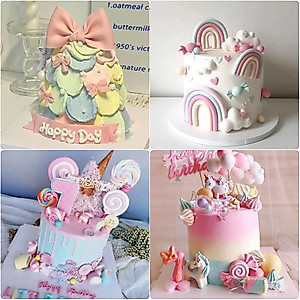 Candy Lollipop Molds 3Pcs, Candy Shape Cake Decorating Silicone Molds for DIY Chocolate Mousse Cookie Butter Gum Cupcake Topper Flower Paste Epoxy Clay Plaster Candle Soap