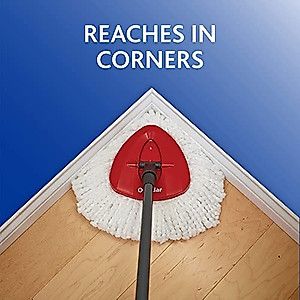 O-Cedar System Easy Wring Spin Mop & Bucket with 3 Extra Refills