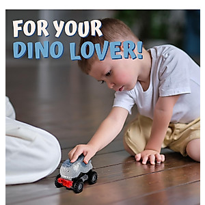 ToyVelt 2021 Edition Dinosaur Pull Back Cars Toys for Kids – 4 Pack Cars Fun Dinosaur Car Set with Exciting Lights, Sounds - Birthday, Christmas, for Boys and Girls Ages 3-10 Years Old