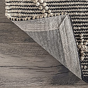 nuLOOM Julianne Moroccan Jute Area Rug, 3' x 5', Grey
