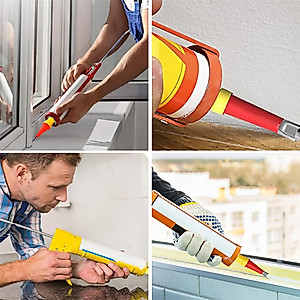 Universal Integrated Rubber Nozzle Tool Kit Caulking Tool Kit 22 Pcs Caulking Finisher Nozzle Caulking Nozzle Applicator Finishing Tool Stainless Steel Nozzle Tips Set for Bathroom Kitchen Doors