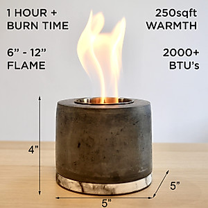 Roundfire Smores Bundle - Bio Ethanol Fireplace Fuel 1 Liter - Tabletop fire Pit, CDA, Denatured Ethanol Alcohol Fuel 1 Quart, for Gel & Ethanol Fire Pits