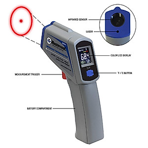 Mastercool (52224-A-SP Gray Infrared Thermometer with Laser