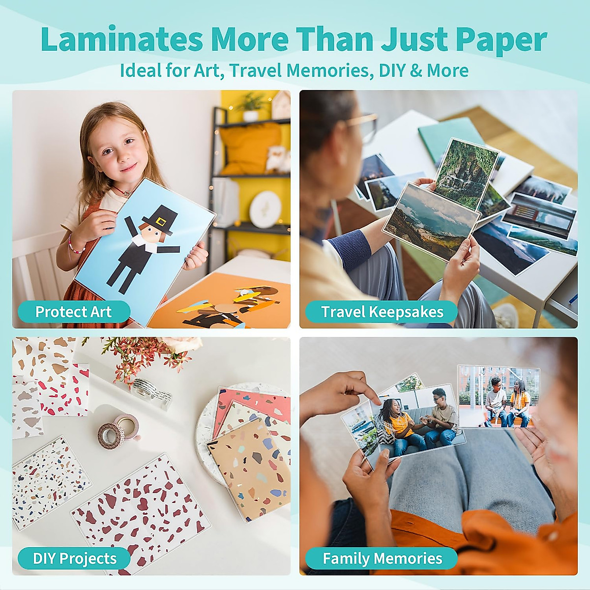 Binditek 100 Pack Thermal Laminating Pouches,3mil Laminating Sheets,9x11.5 Inches, Letter Size , Clear,HeatSeal