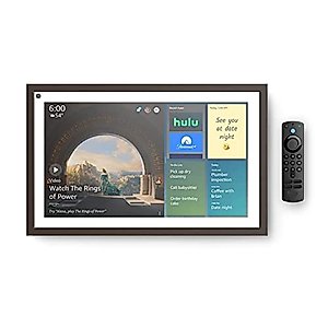 Echo Show 15 Bundle. Includes Echo Show 15 | Full HD 15.6" smart display with Alexa and Fire TV built in, Remote, and Frame included
