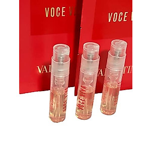 Valentino Voce Viva Eau de Parfum, Women Spray Perfume Trial Sample Size, 0.04 fl oz (set of 3)
