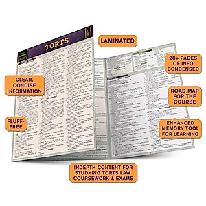 Torts QuickStudy Laminated Reference Guide (QuickStudy Law)
