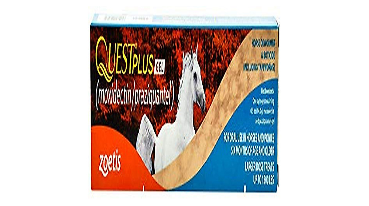 Zoetis Equine Quest Plus Gel Dewormer for Long-Lasting Parasite Control