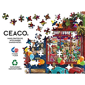 Ceaco - Shop Windows - Toy Box - 1000 Piece Jigsaw Puzzle, 26.6 x 19