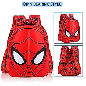 UHOPEMI Waterproof 3D Comic School Backpack for Elementary Students - Lightweight Kids Bookbag Perfect for Boys and Girls
