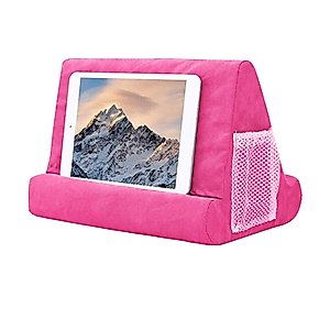 Pillow Foam Laptop Tablet Lapdesk Multifunction Tablet Stand Holder Stand Lap Rest Cushion for Ipad with Bag (Pink),Lightweight