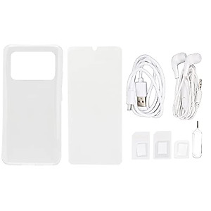 VBESTLIFE Unlocked Android Cell Phone, 6.1inch Ultra Slim Smartphone, 4GB RAM & 64GB ROM, 32MP Rear AI Triple Camera, Dual Card Dual Standby Support Micro SIM for Android 11(Matte Black)