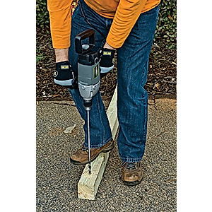 Genesis GSHD1290 1/2" 9.0 Amp Variable Speed Spade Handle Electric Mud Mixer Drill with Lock-On Button, Three-Position Auxiliary Handle, Two-Position Spade Handle, Chuck Key, and 2 Year Warranty
