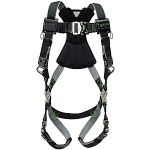 Miller by Honeywell RDTFDSD-QC-BDP/UBK Standard Revolution Full-Body Harness with Removable Belt, Front and Side D-Rings, Universal, Black