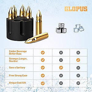 Gifts for Men Dad, Valentines Day Gifts for Boyfriend Husband, Whiskey Stones, Unique Anniversary Birthday Gift Ideas for Grandpa Uncle, Man Cave Stuff Cool Gadgets Retirement Bourbon Presents